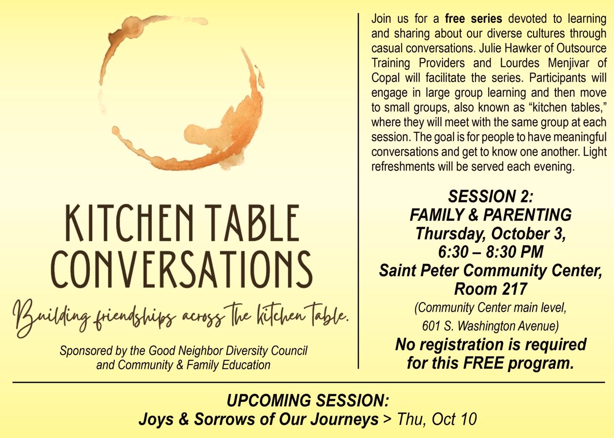 Kitchen Table Conversations - St. Peter Chamber