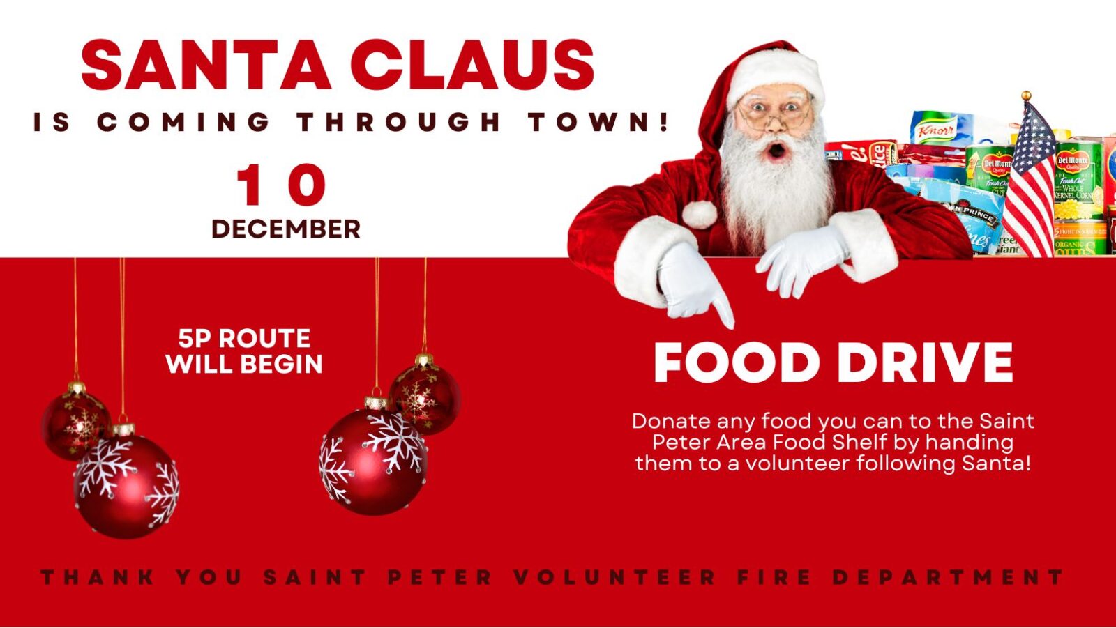 Santa Claus is Coming Through Town - St. Peter Chamber