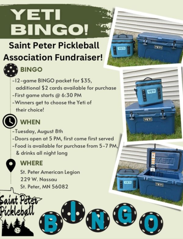 Yeti Bingo - St. Peter Chamber